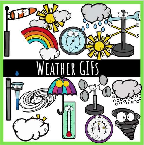 Weather Gifs - Animated Clipart by My FI World | TpT