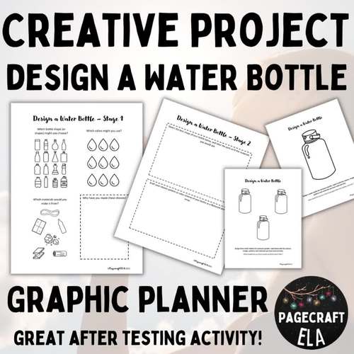 Design a Water Bottle | Creative Activity | End of Year | After Testing