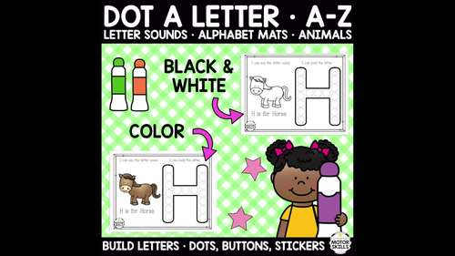 *BUNDLE* Dot a Letter - Dot Marker - A-Z Letter Sounds - Animal Theme