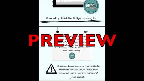 Accidentes Geográficos y Cuerpos de Agua BOOKLET | TPT