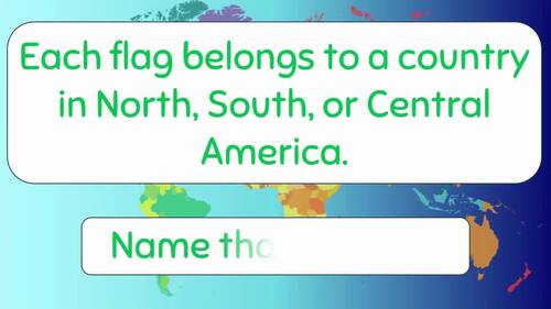 Flags of the World Quiz - North, Central, and South America (PowerPoint ...