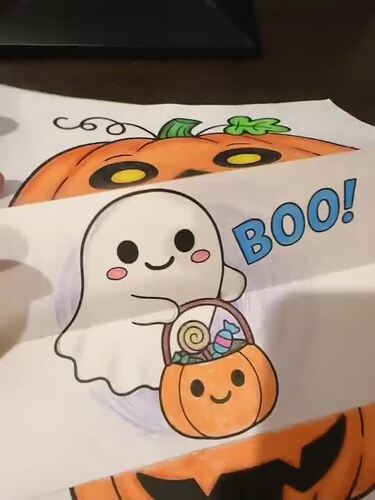 Halloween Surprise Fold Coloring Pages | Craft & Coloring Activities ...
