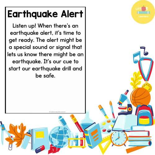 Earthquake Safety drill book and procedure packet | TPT