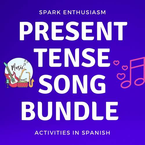 Present Tense Spanish Songs Bundle - CNCO, Fonsi, Yatra - Best Seller