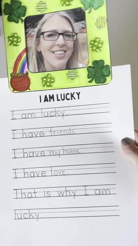 "I am Lucky" Differentiated Writing Project + Craft | St. Patrick's Day ...