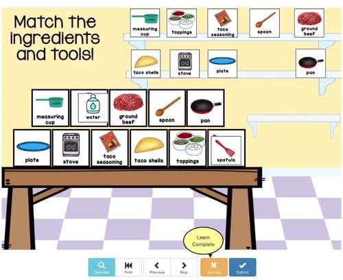 Visual Recipe BOOM Cards™ | MAKING TACOS | Speech Therapy by Live Love ...