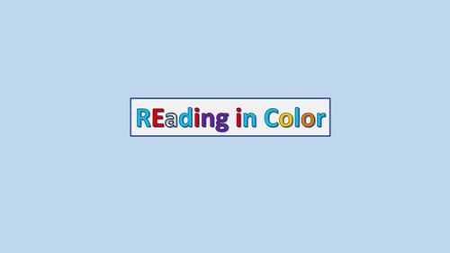 Short Introduction to Reading in Color by Reading in Color | TPT