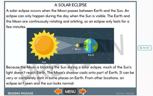 2024 Total Solar Eclipse Speech Therapy Activities Boom™ Cards Reading ...