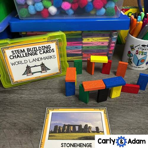 World Landmarks Building Engineering Task Cards STEM Challenges and ...
