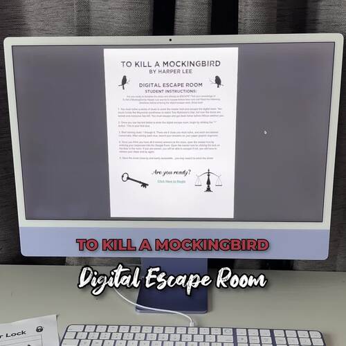 To Kill a Mockingbird Digital Escape Room by Chomping at the Lit