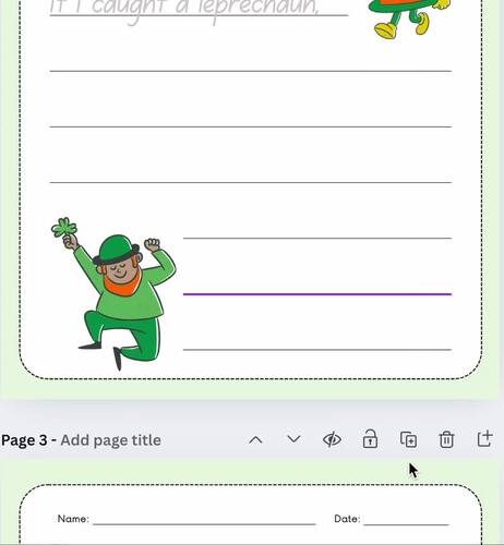 St. Patrick's Day Writing Prompts -- 4 PROMPTS--Creative Writing