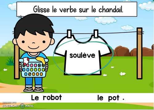 Trouve le verbe Boom Cards by Madame Soleil | TPT