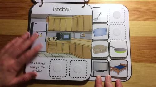 Around the House Interactive Book + BOOM Cards! by Cat Says Meow