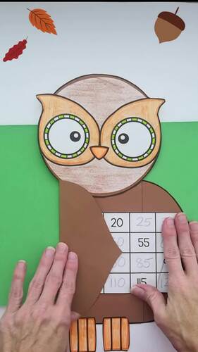 Fall Math Craft Skip Counting by 2, 5, 10 to 100 & 120 bulletin board ...