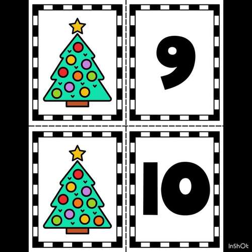 Counting to 20 in Scattered Configurations Matching Task Cards Bundle