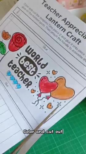 Memorial Day Coloring Lantern Craft Template for Kid's DIY Patriotic ...