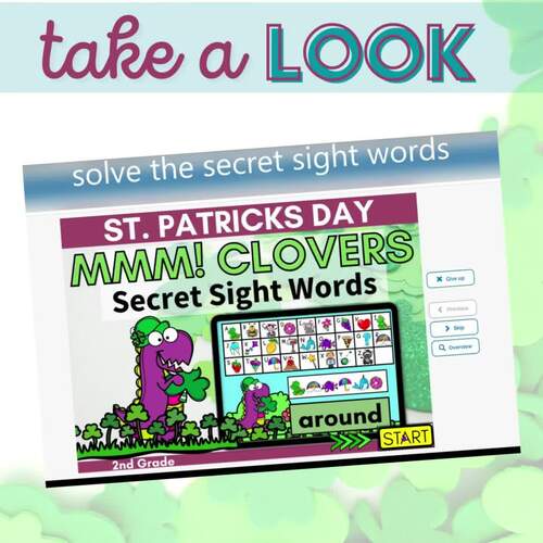 St. Patrick's Day Mystery Sight Words - 2nd Grade Dolch by Rogan's Readers