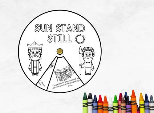 Sun Stand Still Bible Story Spinning Wheel Craft - Sunday School ...