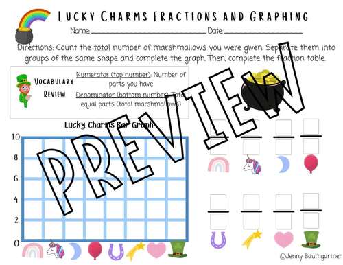 Lucky Charms Math and Writing Bundle by Jenny Baumgartner | TPT