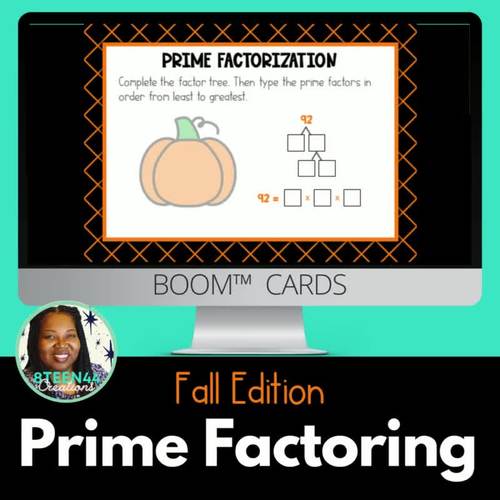 Prime Factoring Using the Factor Tree - Fall Season by 8Teen44 Creations