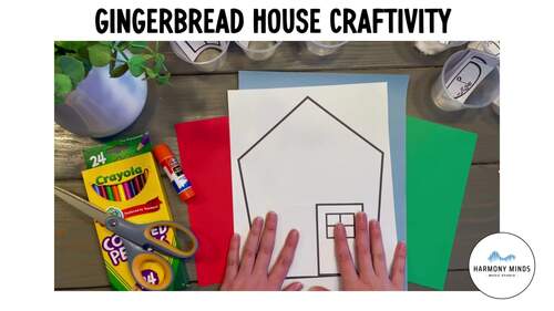 Gingerbread House Meter and Rhythm Craftivity by Harmony Minds Music Studio