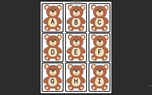 Bears and Honey Alphabet Matching Activity for UTK, Preschool, Pre-K ...