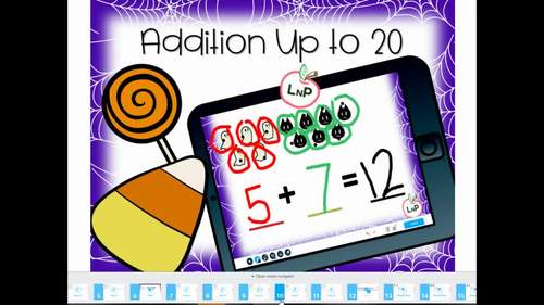 Nearpod Halloween Math Centers Addition and Subtraction with Pictures