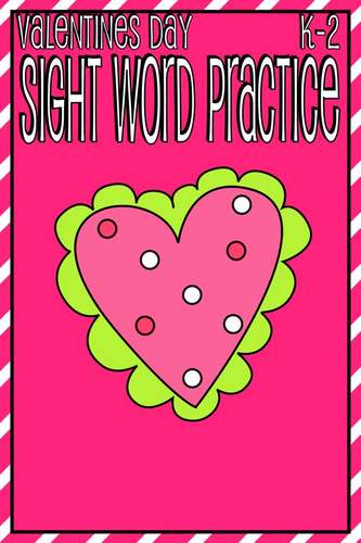 SIGHT WORD ACTIVITY Valentine Coloring Pages High Frequency Words ...