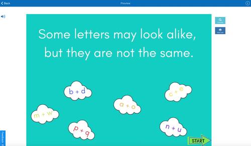 Letter Reversal Practice BOOM CARDS by OT Sparkle | TPT