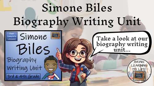 Simone Biles Biography Project & Writing Unit | 3rd Grade & 4th Grade