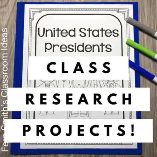 United States Presidents Class Project for Kindergarten and 1st Grade