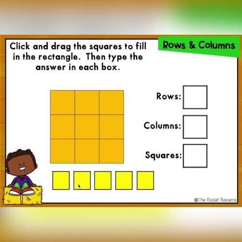 Fall Partitioning Rectangles into Rows and Columns BOOM™ Cards 2.G.2
