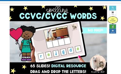 Spelling CVCC and CCVC Words (Boom™ Cards & Printable Worksheets)