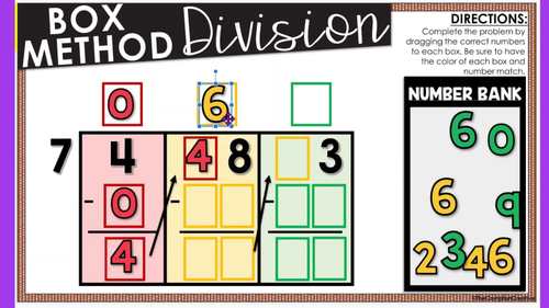 Box Method Division Google Slides - 3 Digit by 1 Digit Division & No ...