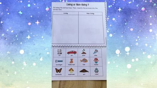Living and Non-Living things: Identifying and Sorting Worksheets for ...