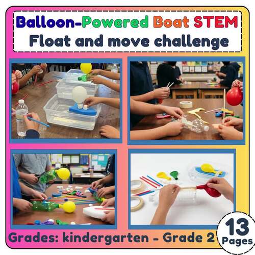 Balloon-Powered Boat STEM Activity | Float & Move Challenge For K–Grade 2