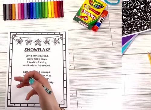 January Rhyming Poems for Kindergarten and First Grade by Katie Gross