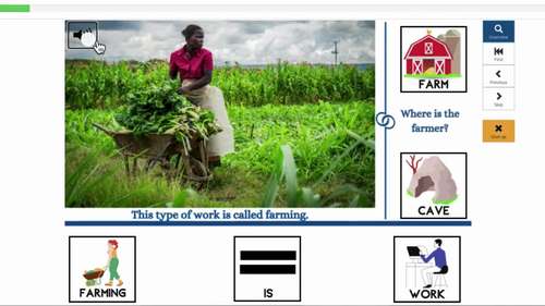 Farm Speech Therapy Boom Cards for Core Words and AAC by Speech ...