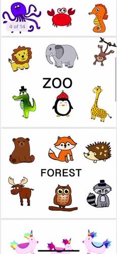 Small group animal pairing cards by MissesMaddie | TPT