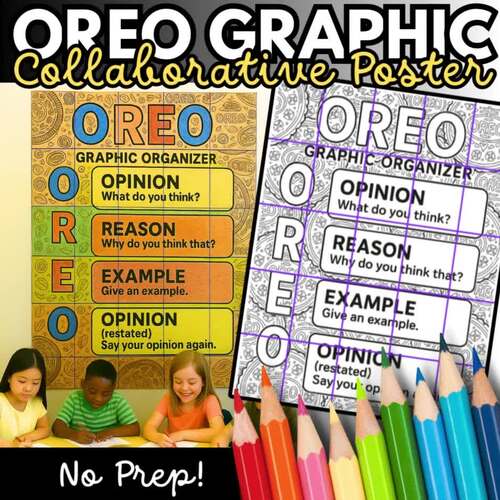 OREO Graphic Organizer | OREO Opinion Writing Collaborative Poster ...