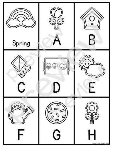 Spring Cookies Uppercase Lowercase Alphabet Matching - ABC Practice ...