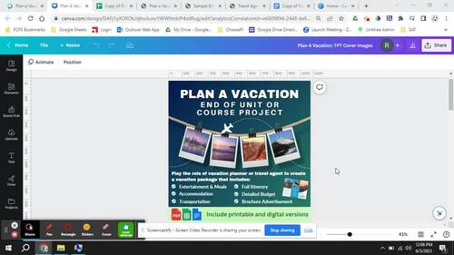 Plan a Vacation Project | End of Unit or Course | 1-3 day | Personal ...