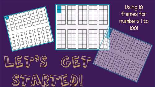 Flash Cards, Numbers to 100: 10 Frames & Number Cards: Math Center ...