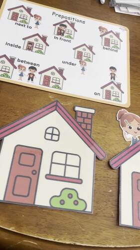 Prepositions cards by Xiomy Damis | TPT