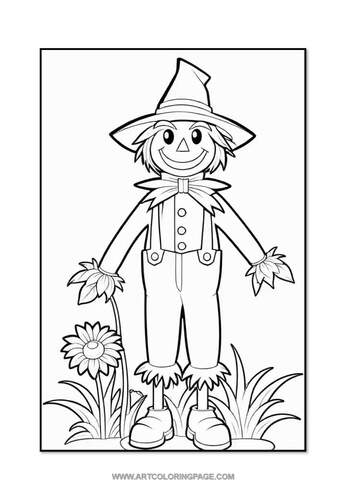 Unleash Your Creativity with Scarecrow Coloring Pages Vol 2 | TPT