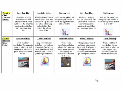 December Infant Lesson Plans Version 1 by Admin 4 You | TPT
