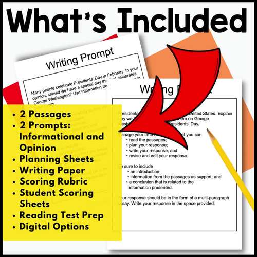 November Passages and Prompts | B.E.S.T Text Based Writing and FAST Reading