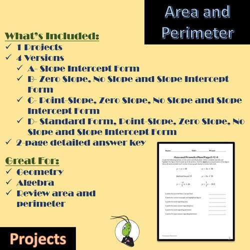 Area and Perimeter Application with Linear Graphing Mini Project 2 ...