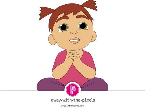 Young Kids Sitting Clipart | Boy Girl Student Primary Kindergarten Clipart