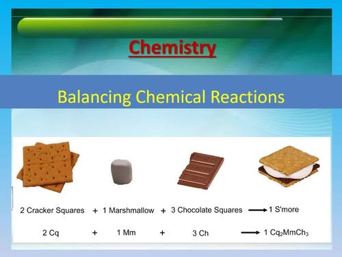 Balancing Chemical Equations Lesson - Chemistry PowerPoint Lesson and Notes
